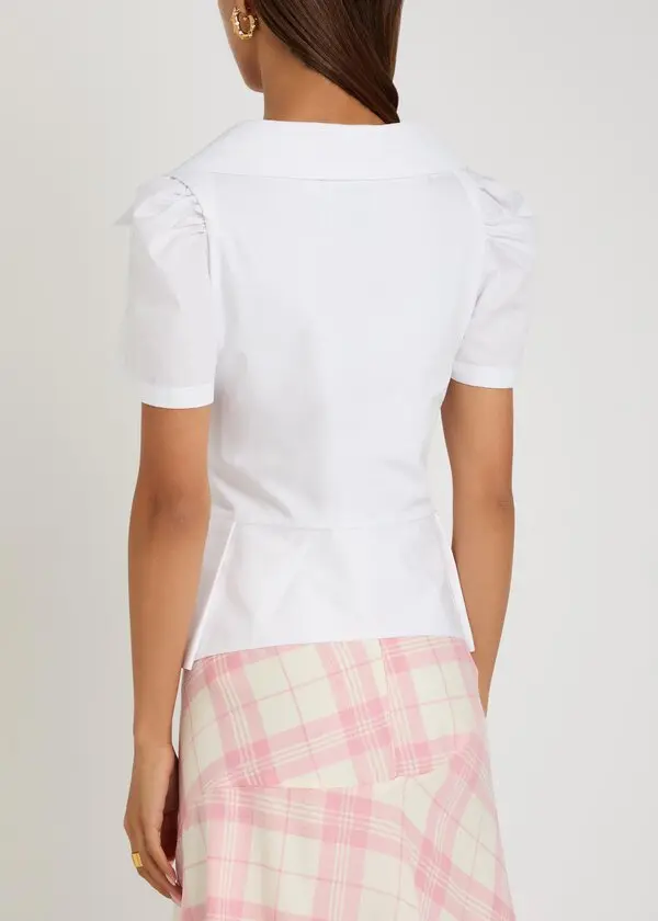 VIVIENNE WESTWOOD Tailored Cotton Poplin Shirt - White