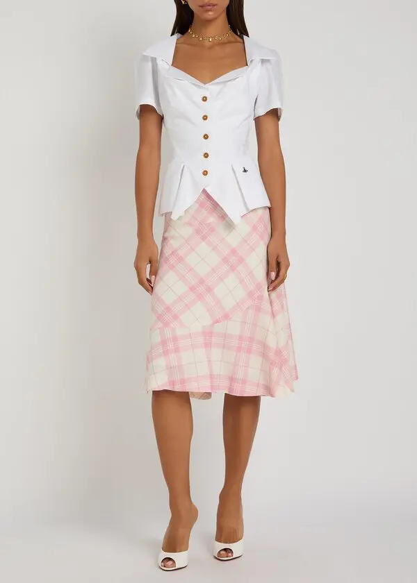VIVIENNE WESTWOOD Tailored Cotton Poplin Shirt - White
