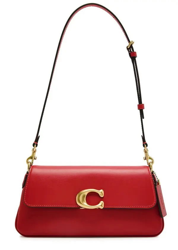 COACH Jet Leather Shoulder Bag