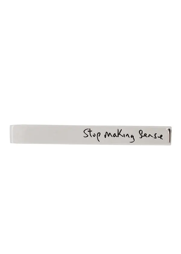 Paul Smith Stop Making Sense Brass Tie Clip