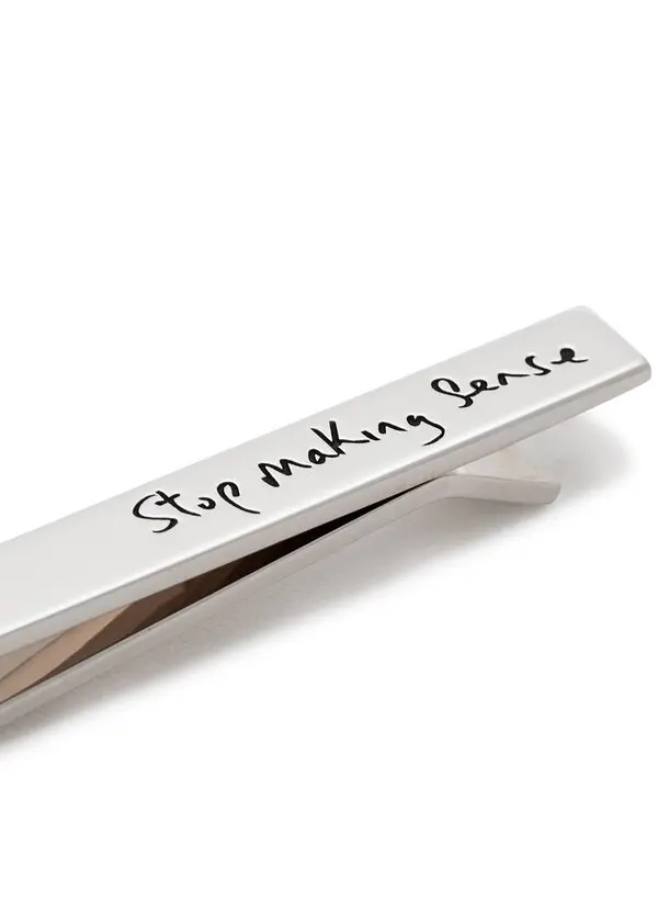 Paul Smith Stop Making Sense Brass Tie Clip