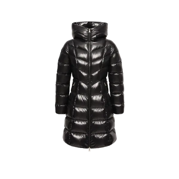 Moncler Marusse Hooded Mid-length Down Jacket - Black