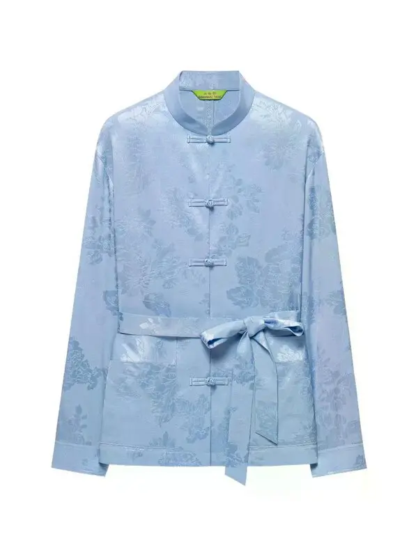 Shanghai Tang Jacquard Shirt - Blue