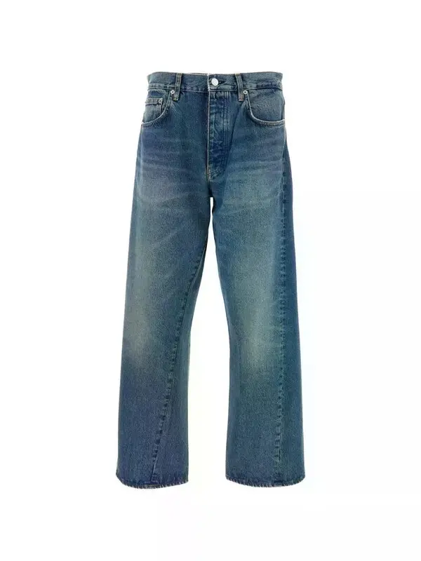 SUNFLOWER Faded Straight-leg Jeans