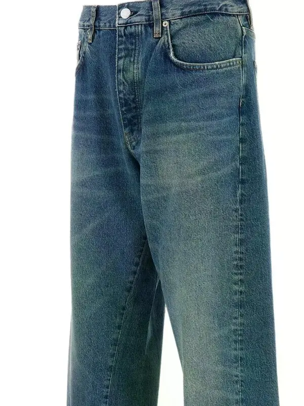 SUNFLOWER Faded Straight-leg Jeans