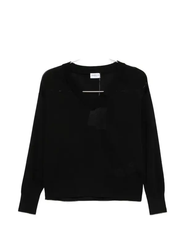Marella V-neck Long-sleeve Sweater