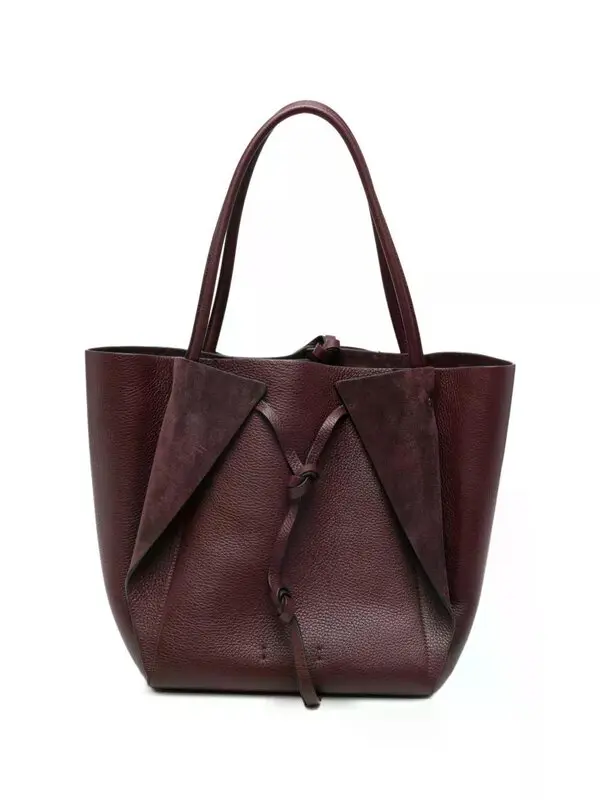 Gabriela Hearst Marija Grained-leather Tote Bag - Red