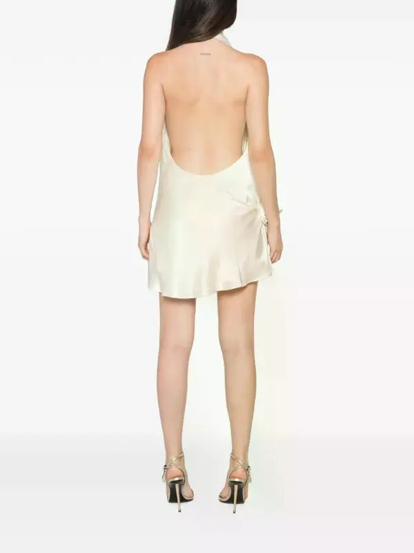 Arcina Ori Rosa Draped Halterneck Mini Dress