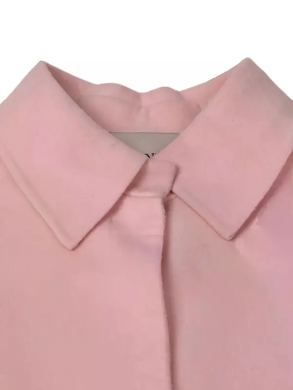 Valentino Garavani Concealed-fastening Flared-skirt Coat