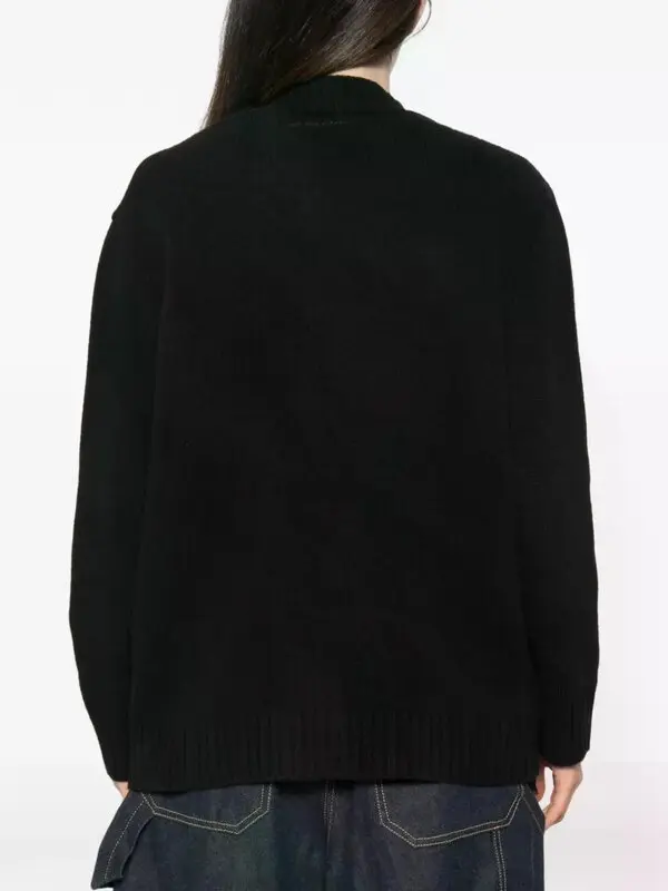 ERMANNO FIRENZE Lace Trimmed Button-up Cardigan