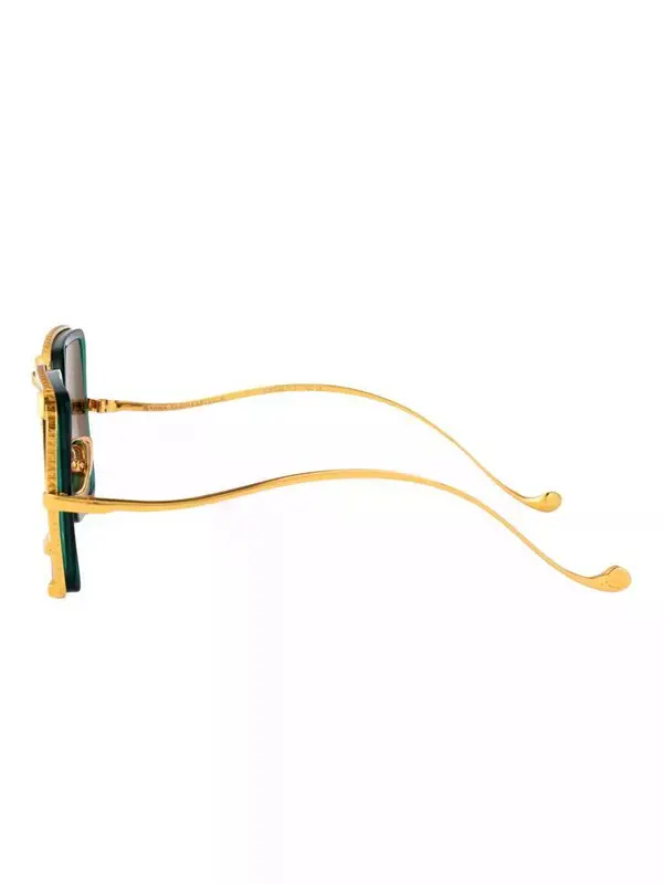 Anna-Karin Karlsson White Moon Square-frame Sunglasses