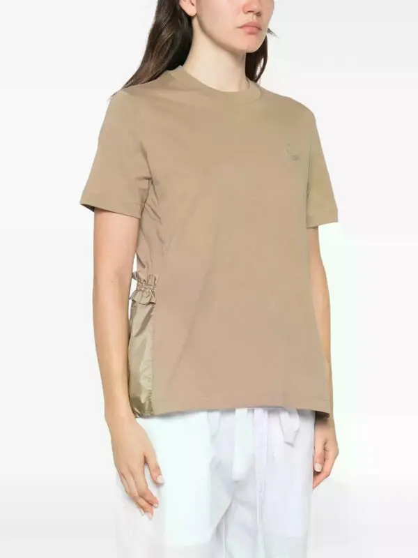 Moncler Ruffled Logo Patch T-shirt