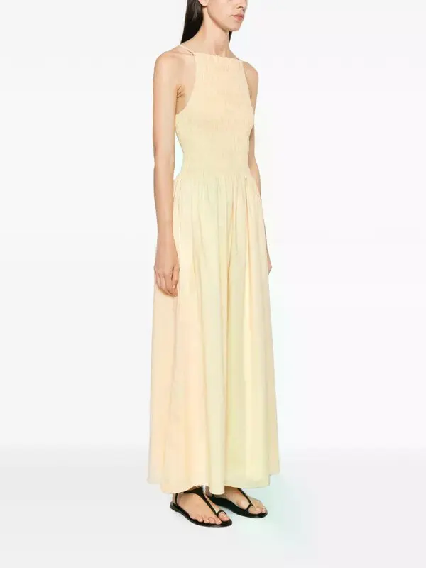 Faithfull The Brand Laia Shirred Bodice Maxi Dress