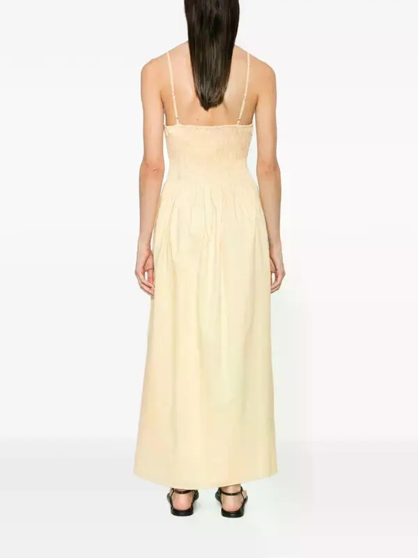 Faithfull The Brand Laia Shirred Bodice Maxi Dress