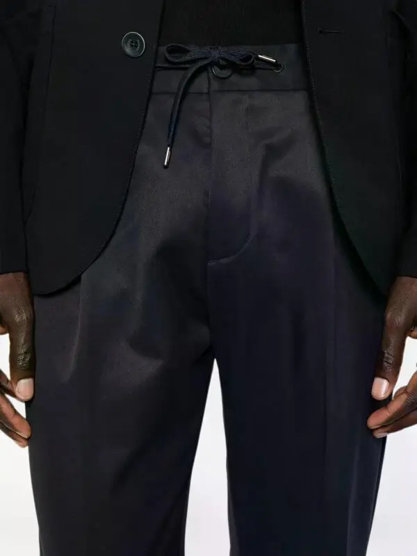 Herno Drawstring-waist Pleated Trousers