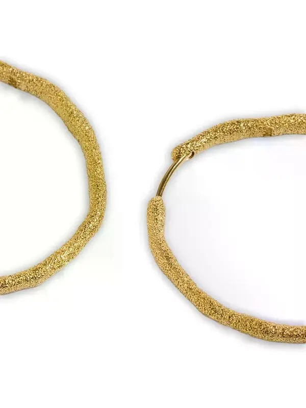 Monica Vinader Antica Textured Large Hoop Earrings