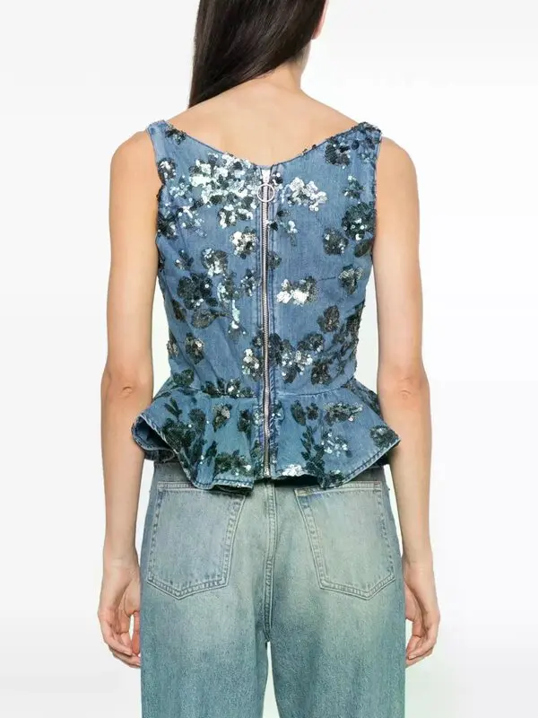 MARQUES' ALMEIDA Sequin-embellished Top