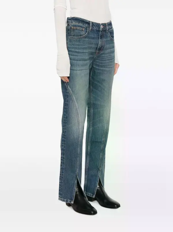 Brandon Maxwell Campbell Spiral-seam Jeans