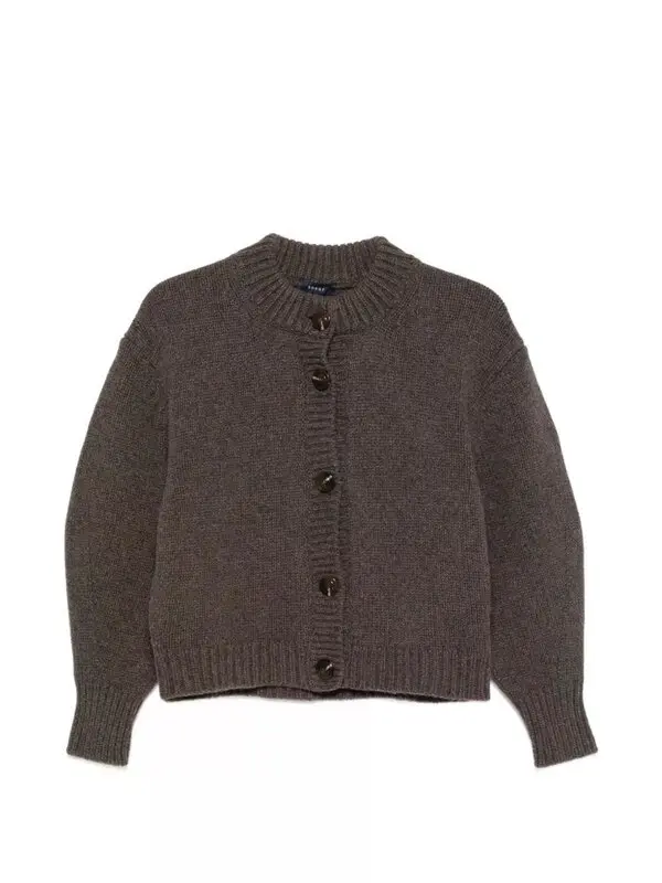Soeur Leonard Button-fastening Cardigan - Brown