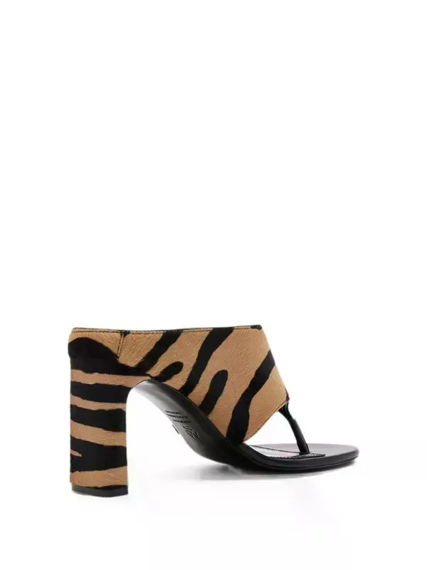 STUART WEITZMAN Tiger Print Thong Sandals