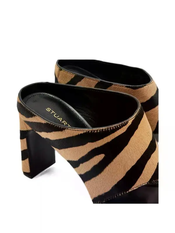 STUART WEITZMAN Tiger Print Thong Sandals