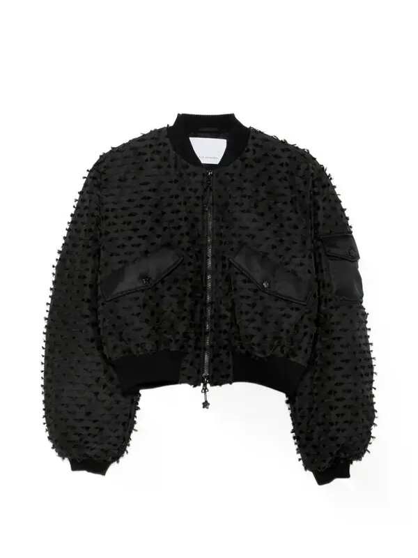 Cecilie Bahnsen Fil-coupé Jacket - Black