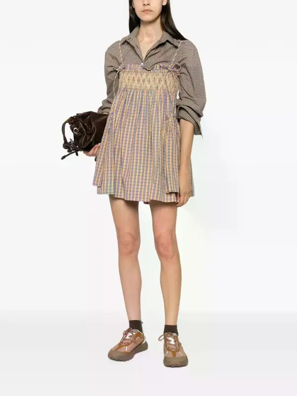 DAMSON MADDER Lilo Mini Dress - Brown