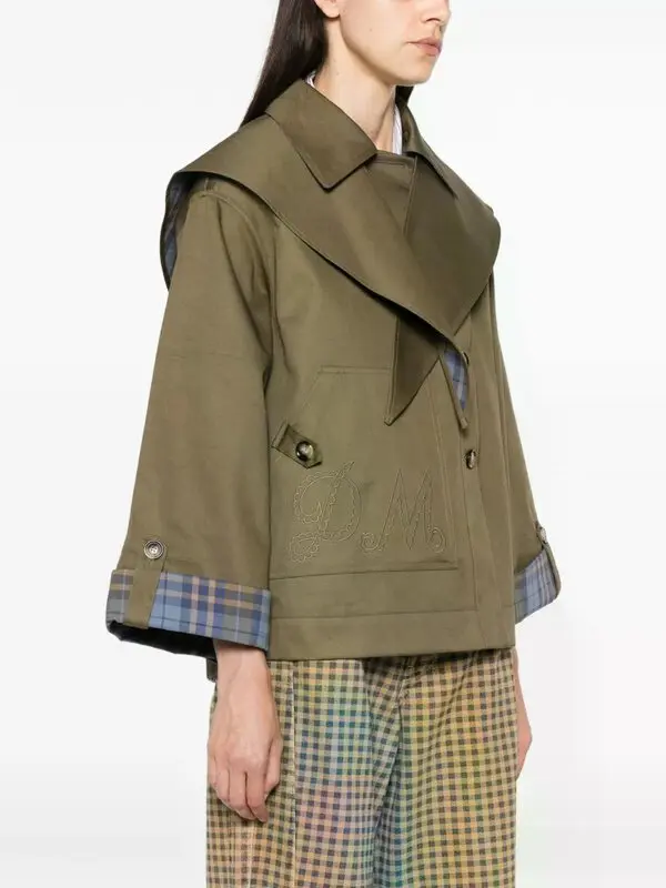 DAMSON MADDER Jerry Trench Coat - Green