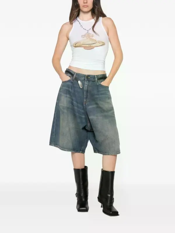 VIVIENNE WESTWOOD Orb-print Ribbed Vest