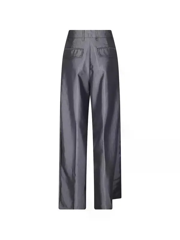 THELATEST Pleated Pinstripe Trousers
