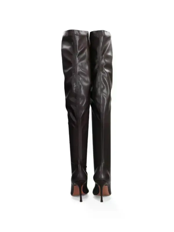 CASTAGNA Marlene Pointed-toe Over-the-knee Boots - Brown