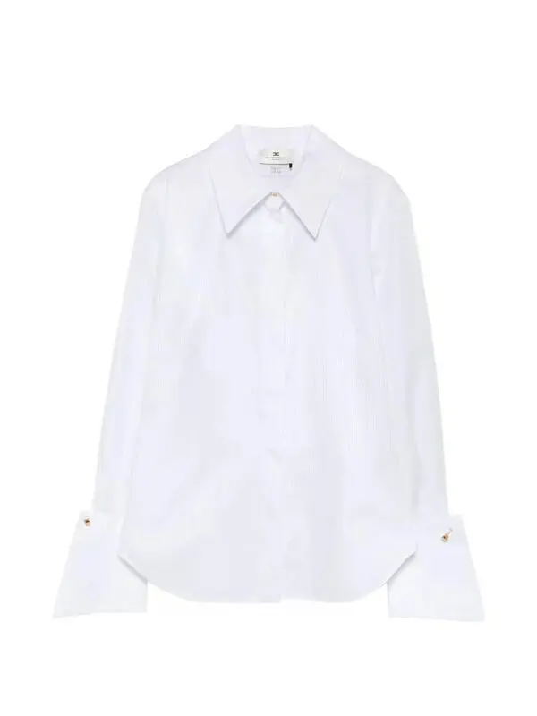 Elisabetta Franchi Pinstripe Shirt - White