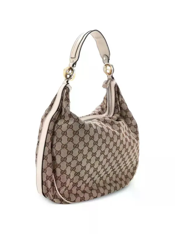 Gucci Gg Canvas Medium Hobo Bag - Brown