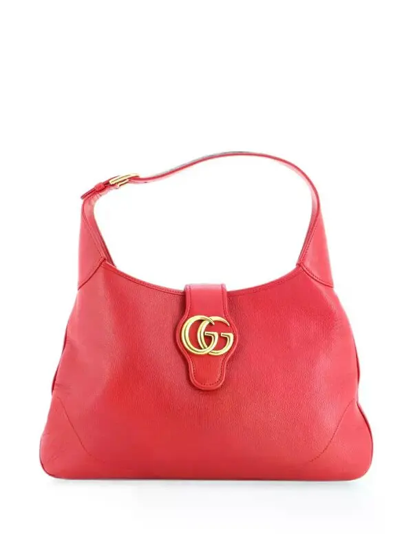 Gucci Aphrodite Leather Medium Shoulder Bag - Red