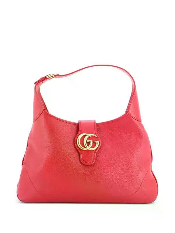 Gucci Aphrodite Leather Medium Shoulder Bag - Red