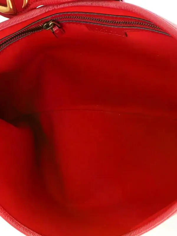 Gucci Aphrodite Leather Medium Shoulder Bag - Red