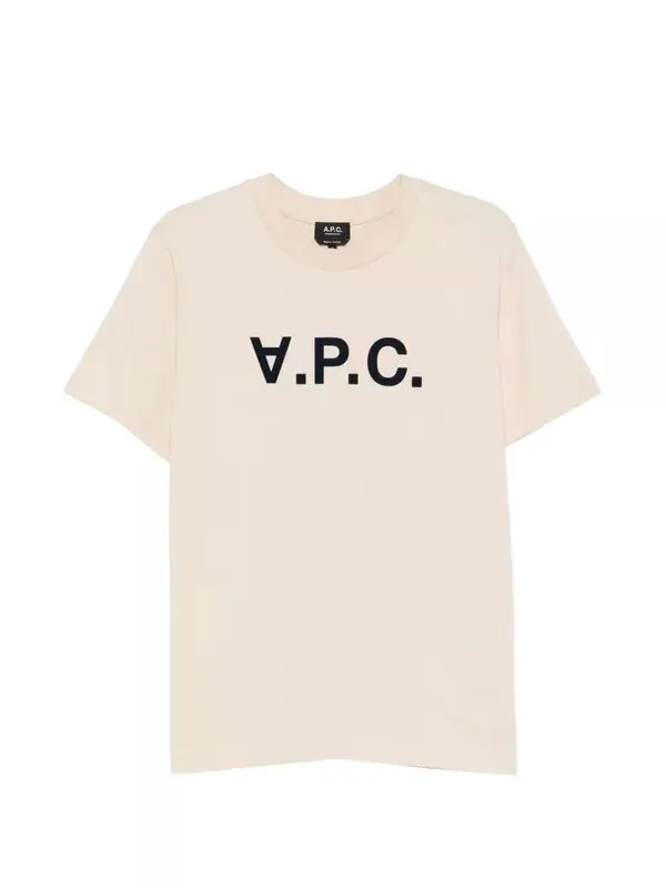 A.p.c. Logo-print T-shirt - Neutrals