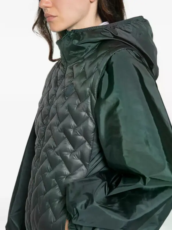 Moncler Quilted-panel Hooded Jacket