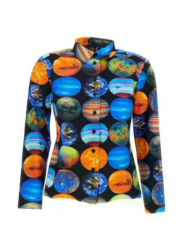 IRIE' Planet-print Long-sleeve Shirt