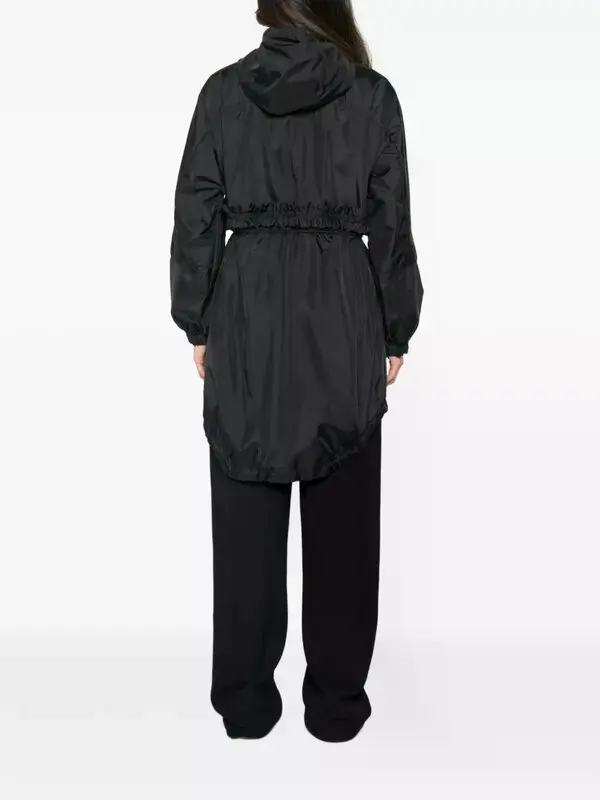 Moncler Drawstring Hooded Jacket - Black