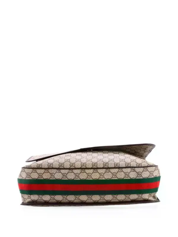 Gucci Gg Coated Canvas Messenger Bag