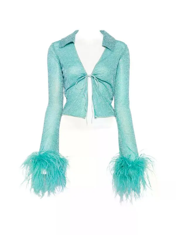 Oseree Lumiere Plumage Slim Shirt - Blue