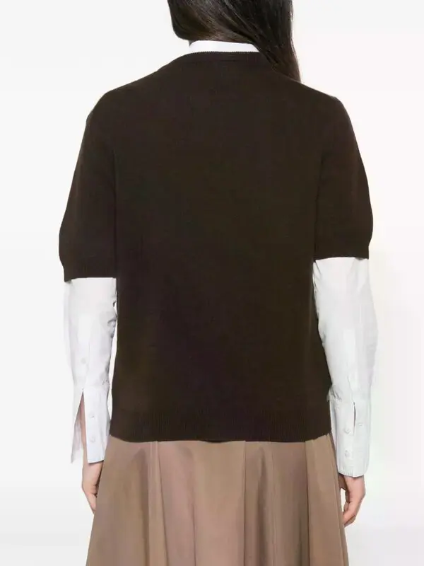 Prada Crew Neck Short-sleeve Top
