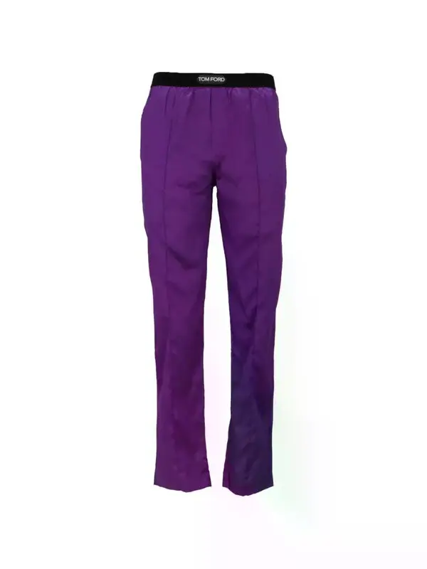 TOM FORD Logo-waistband Pajama Bottoms - Purple