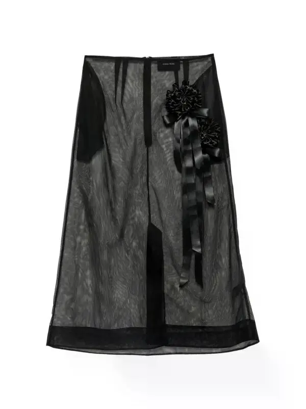 Simone Rocha Ribbon Rosette Ripple Skirt