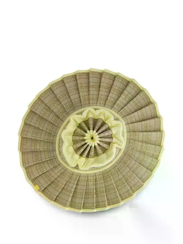 Lorna Murray Capri Basket-weave Pleated Hat