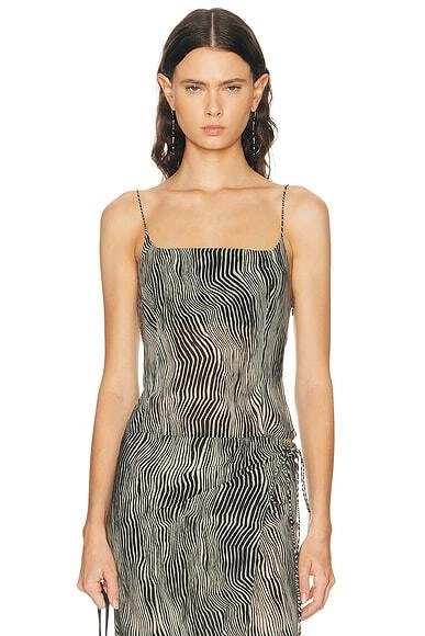 ST. AGNI Savannah Silk Cami Top - Sand