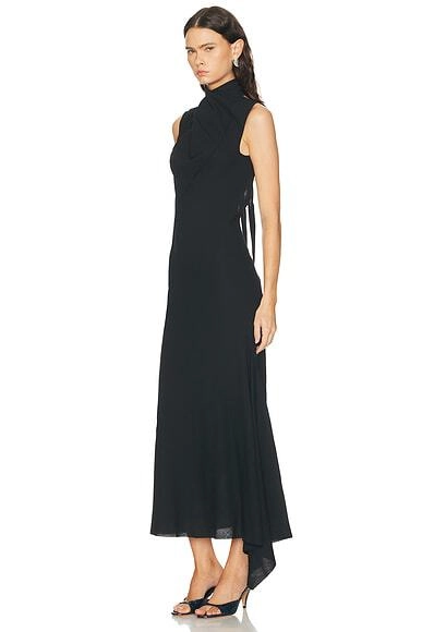 Attico Turtleneck Midi Dress