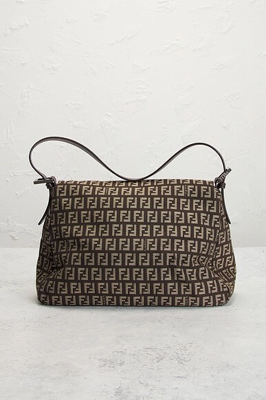 Fendi Zucchino Mama Baguette Shoulder Bag