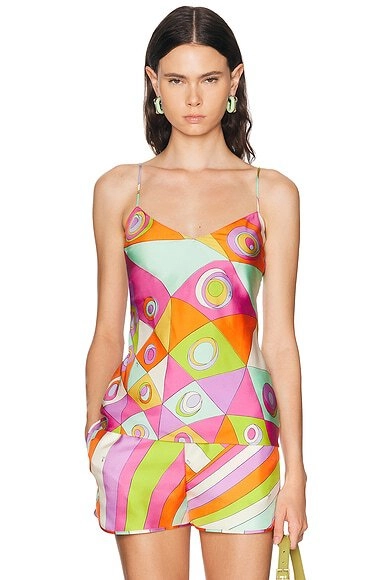 Emilio Pucci Silk Twill Cami Top